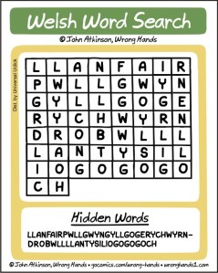 Welsh Word Search | Wrong Hands